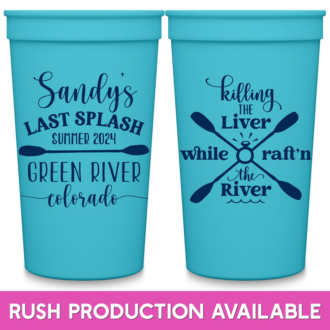 River Bachelorette Party Favors Personalized Cups Custom Cups River ...