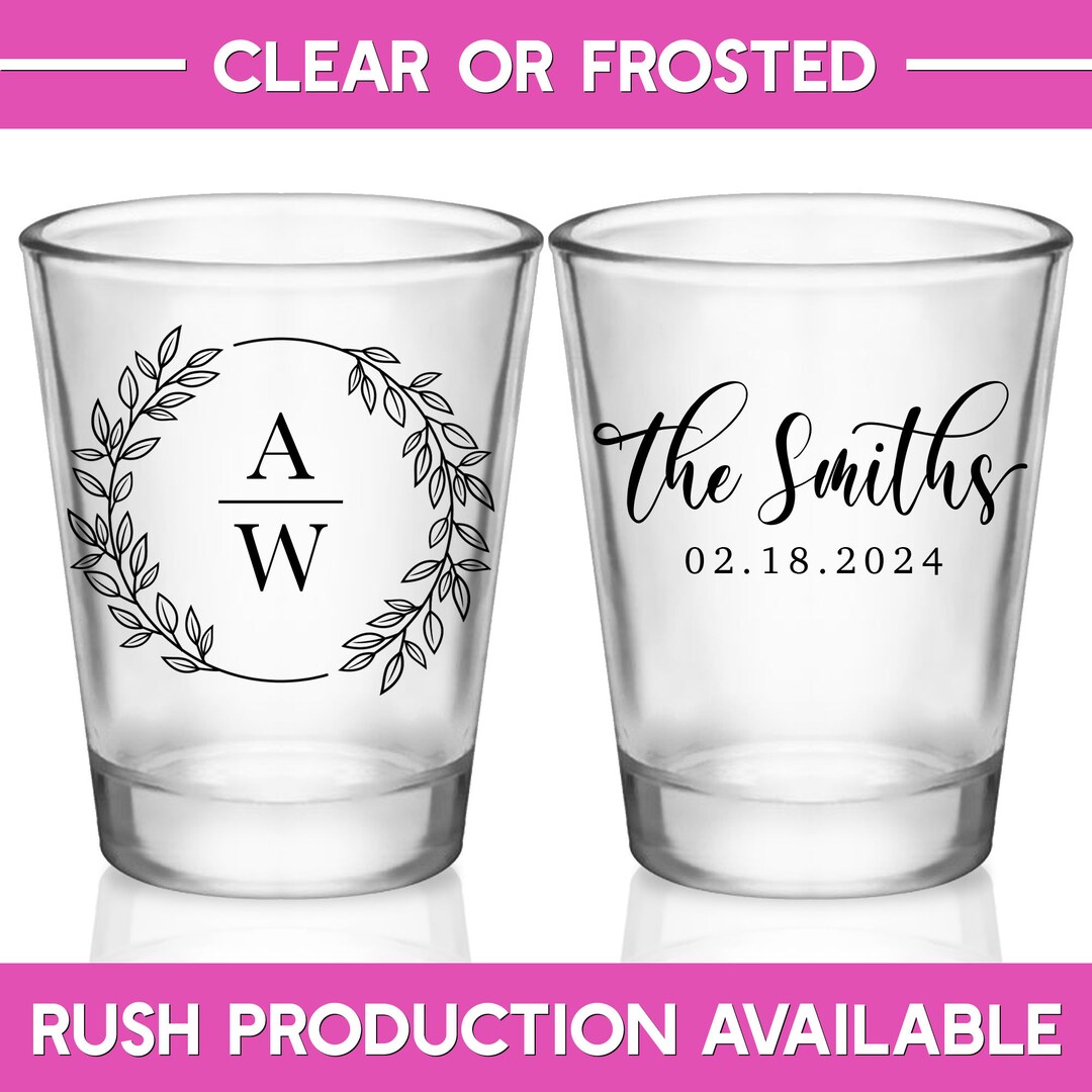 Wedding Shot Glasses Minimalist Wedding Favors for Guests in Bulk ...