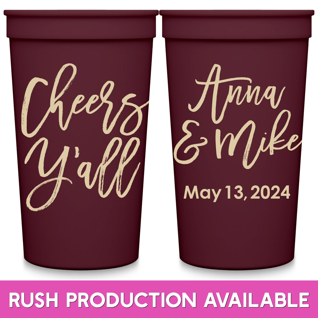 Wedding Cups Fun Wedding Favors for Guests in Bulk Personalized Party ...