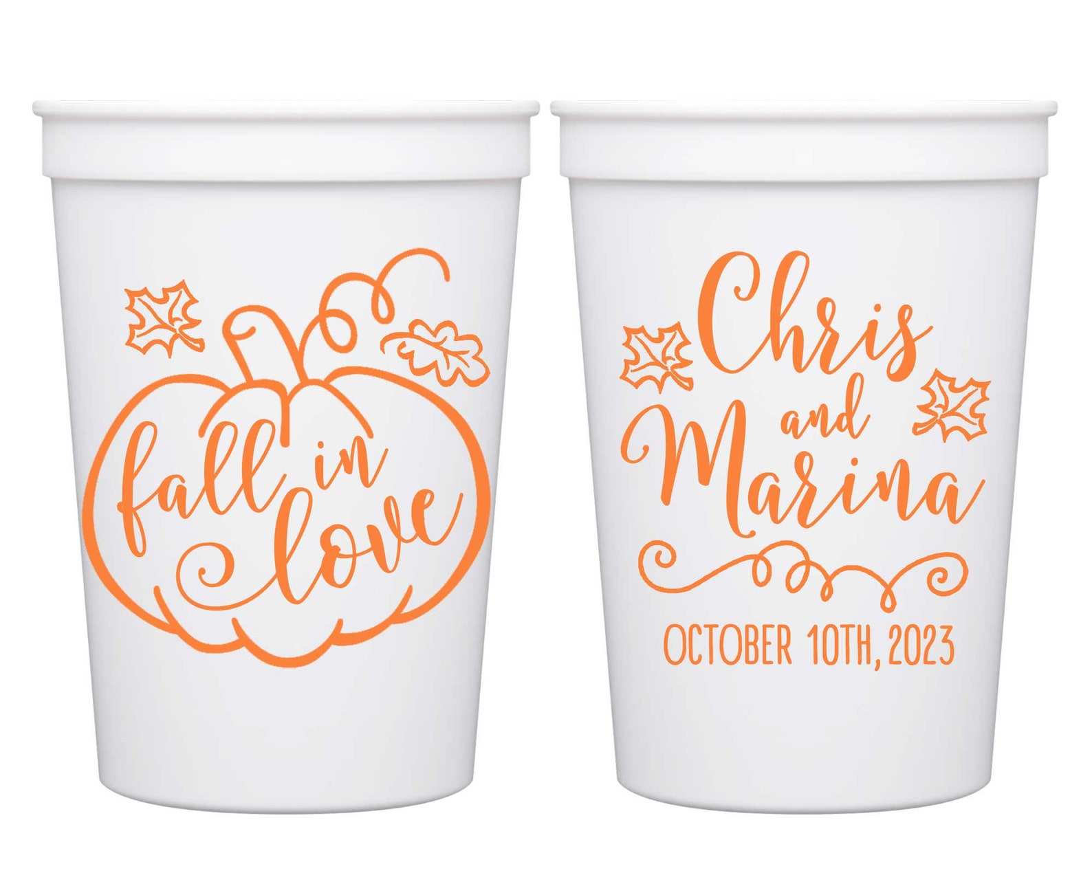 Fall Wedding Favors for Guests Personalized Cups Autumn - Etsy