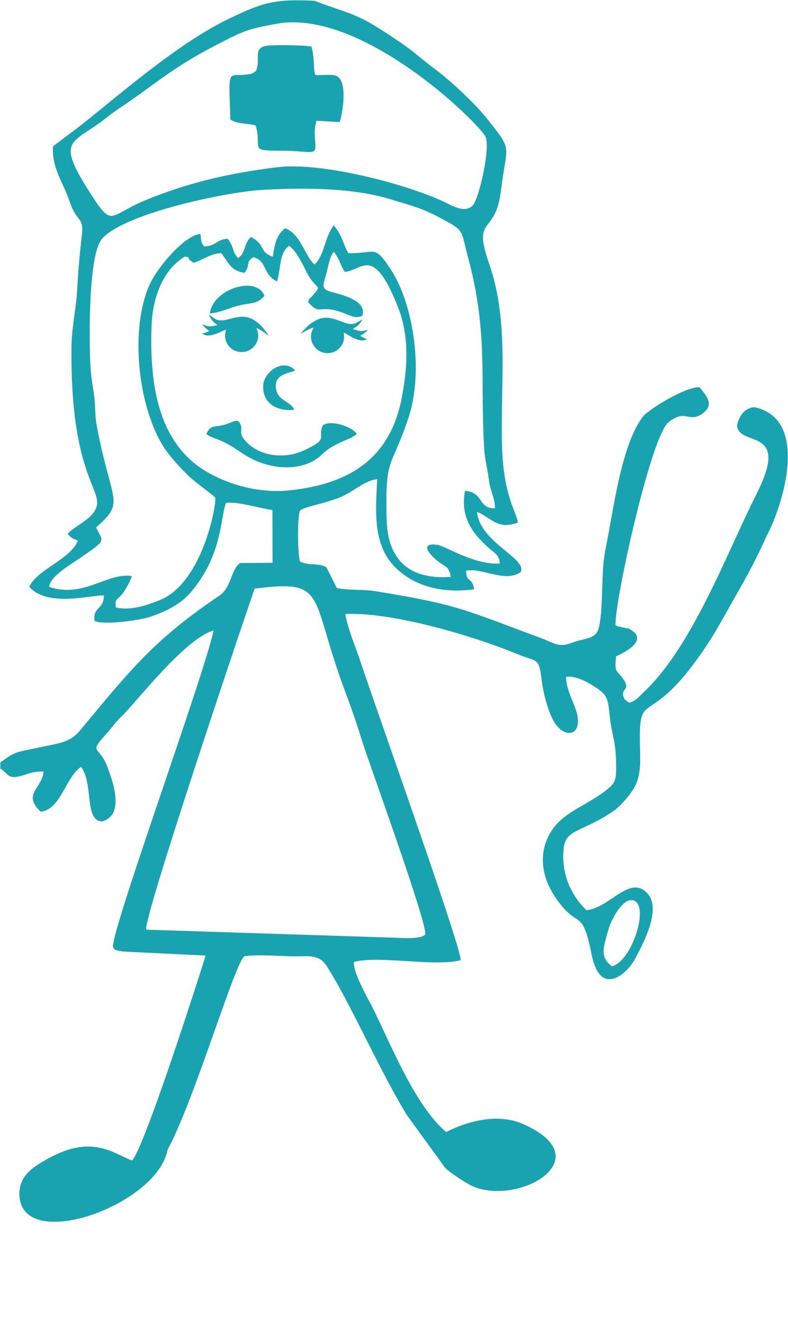 Nurse Stick Figure Lady B Decal Nurses Medical Decal Vinyl | Etsy