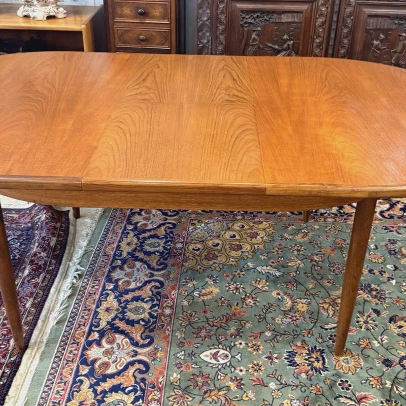Teak Draw Leaf Table - Etsy