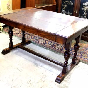 American Antique Oak Bench / Kitchen Table - Etsy