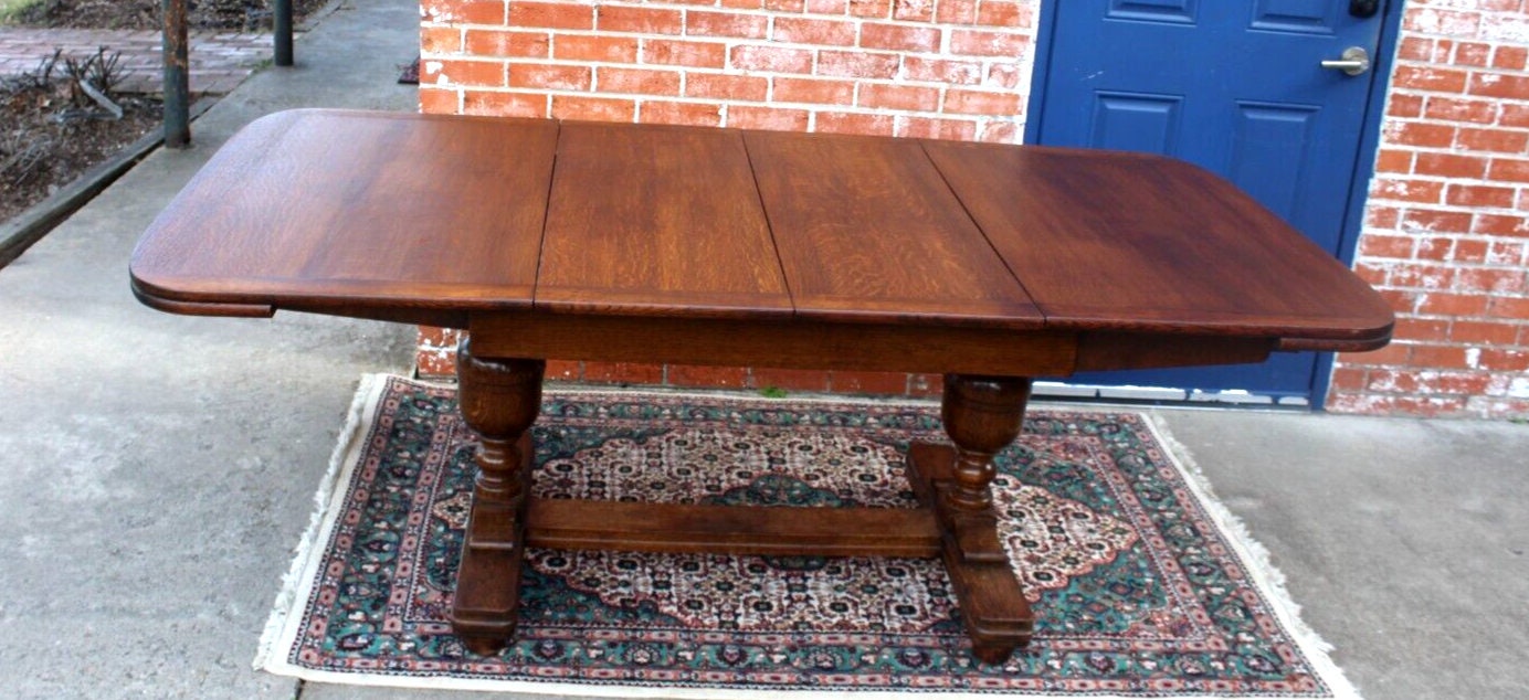 English Antique Oak Drop Leaf Table / Kitchen Table - Etsy