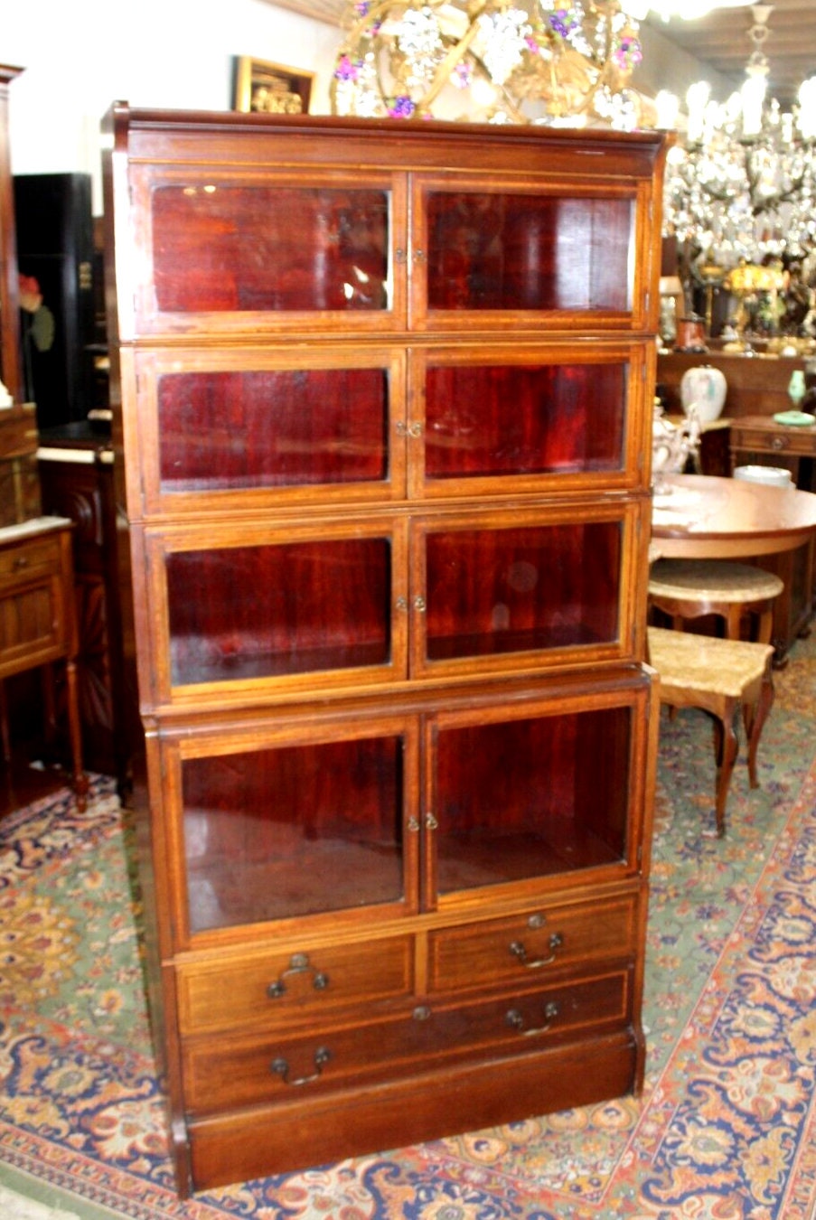 English Antique Mahogany Lawyer Bookcase / Stackable - Etsy