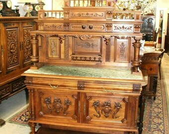 Antique Walnut Furniture - Etsy