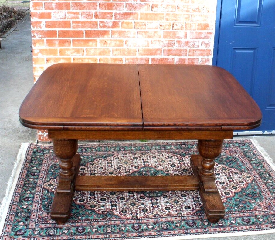 English Antique Oak Drop Leaf Table / Kitchen Table - Etsy