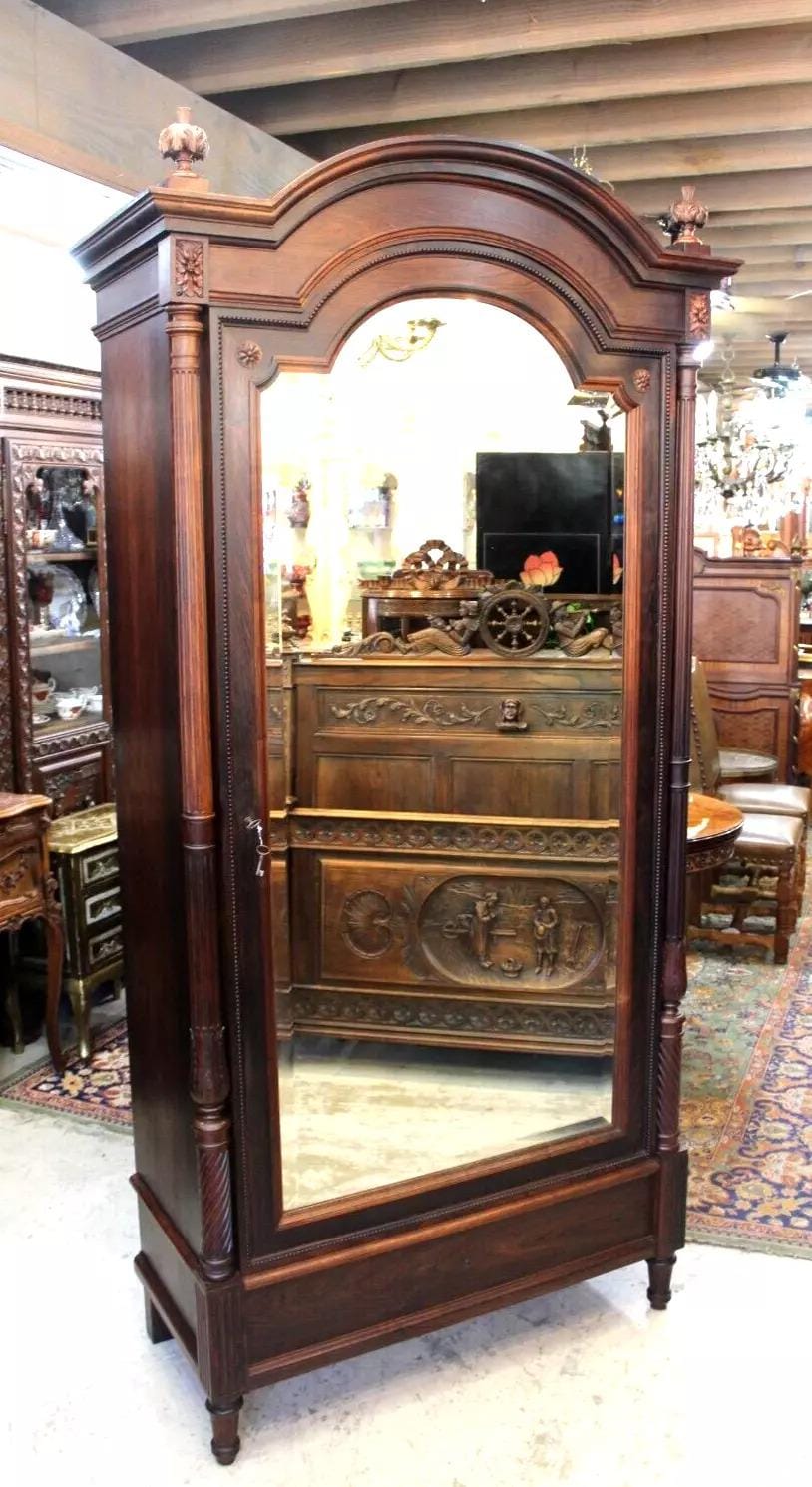 Vintage Armoire With Mirror