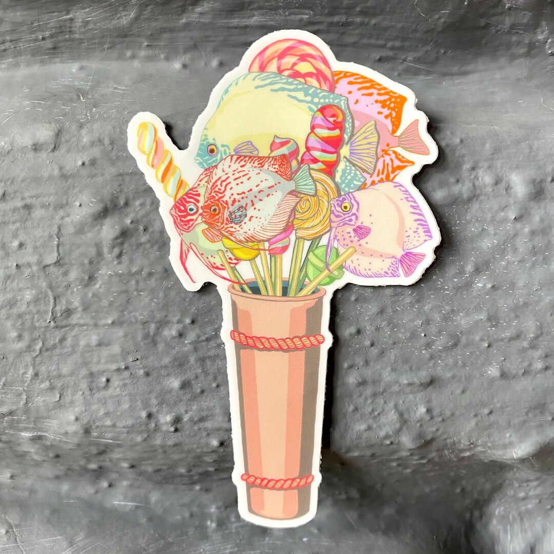 Fish Pops Vinyl Sticker - Etsy