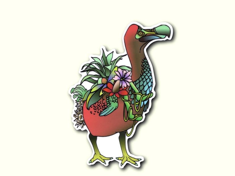Dodo Vinyl Sticker - Etsy