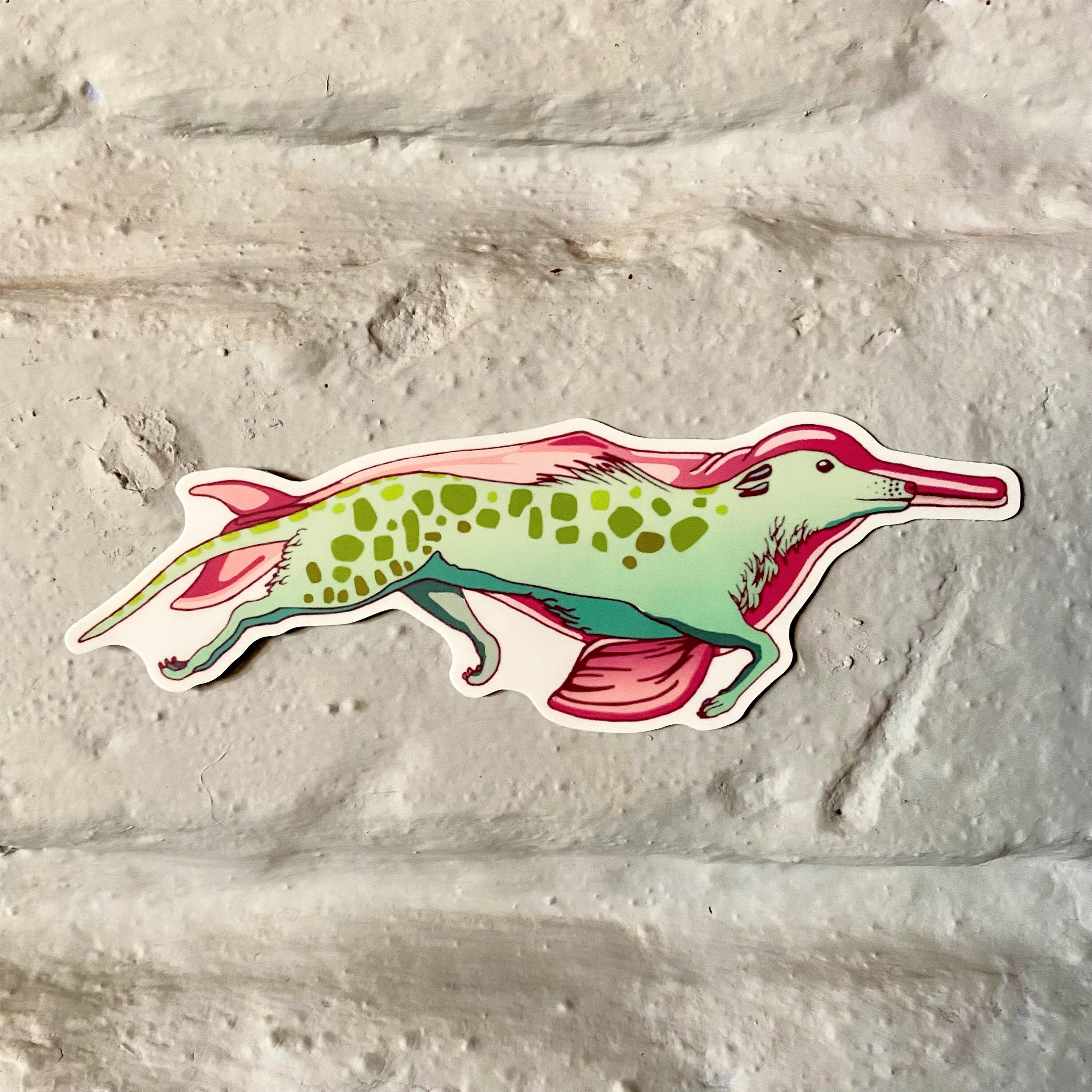 Prehistoric Pakicetus Vinyl Sticker - Etsy