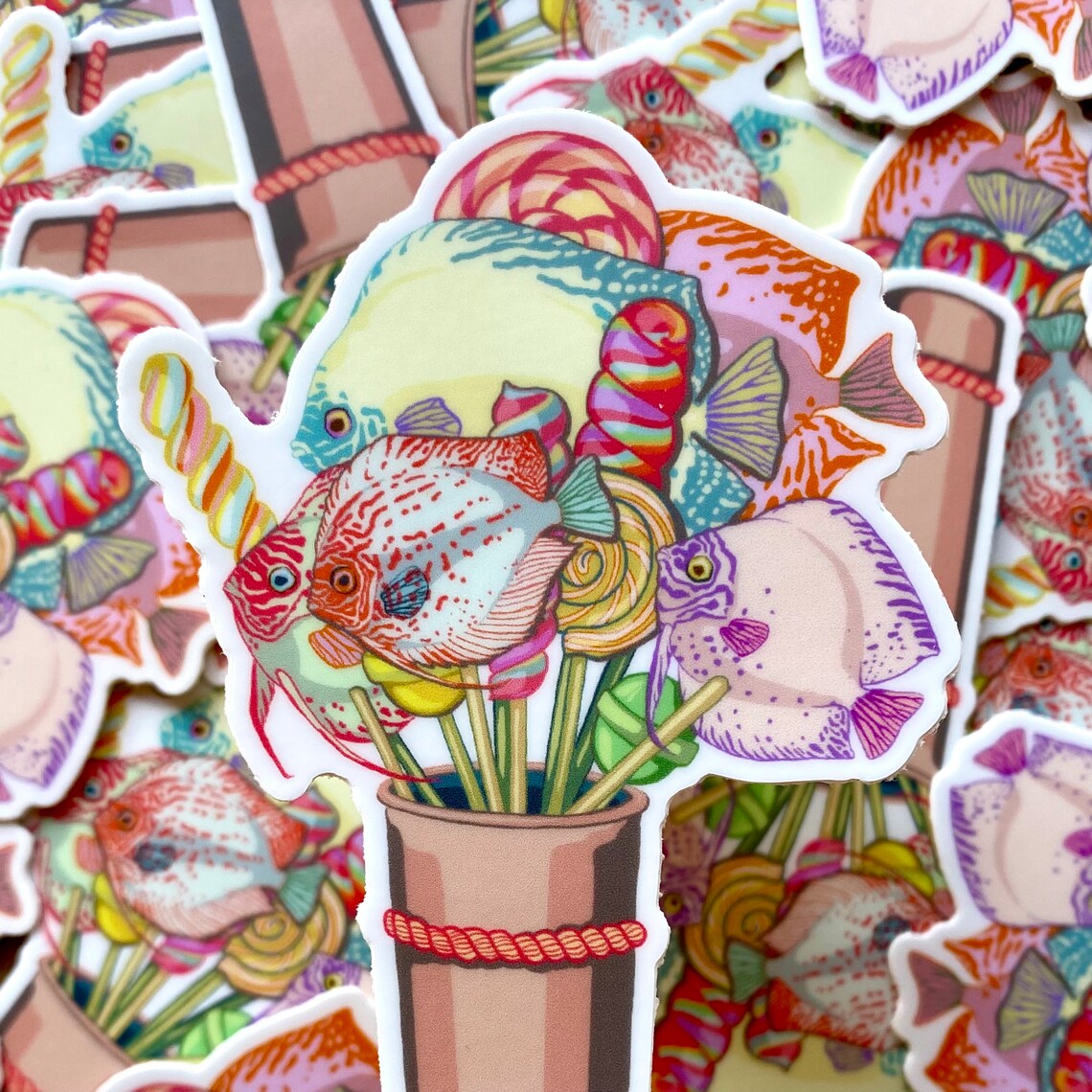 Fish Pops Vinyl Sticker - Etsy