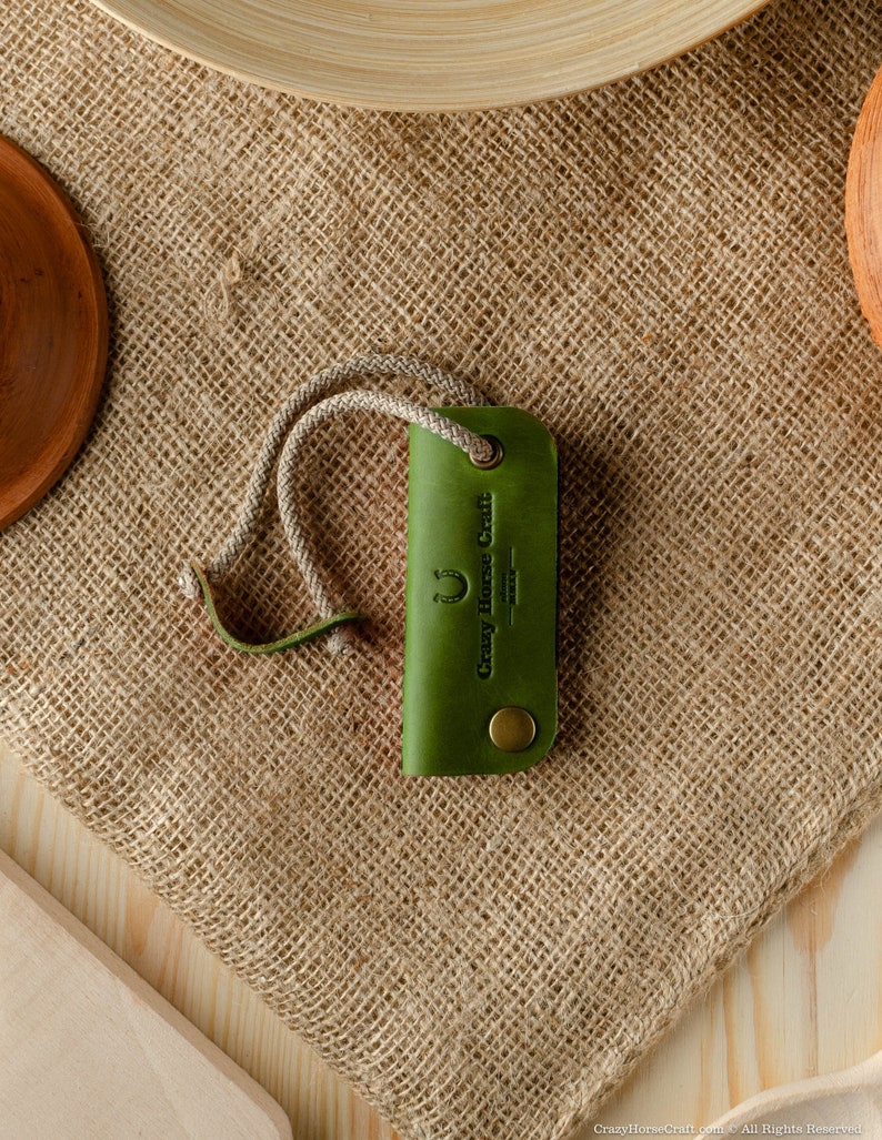 Alpine Green Leather Key Organiser, Key Holder, Key Chain, Key Fob ...