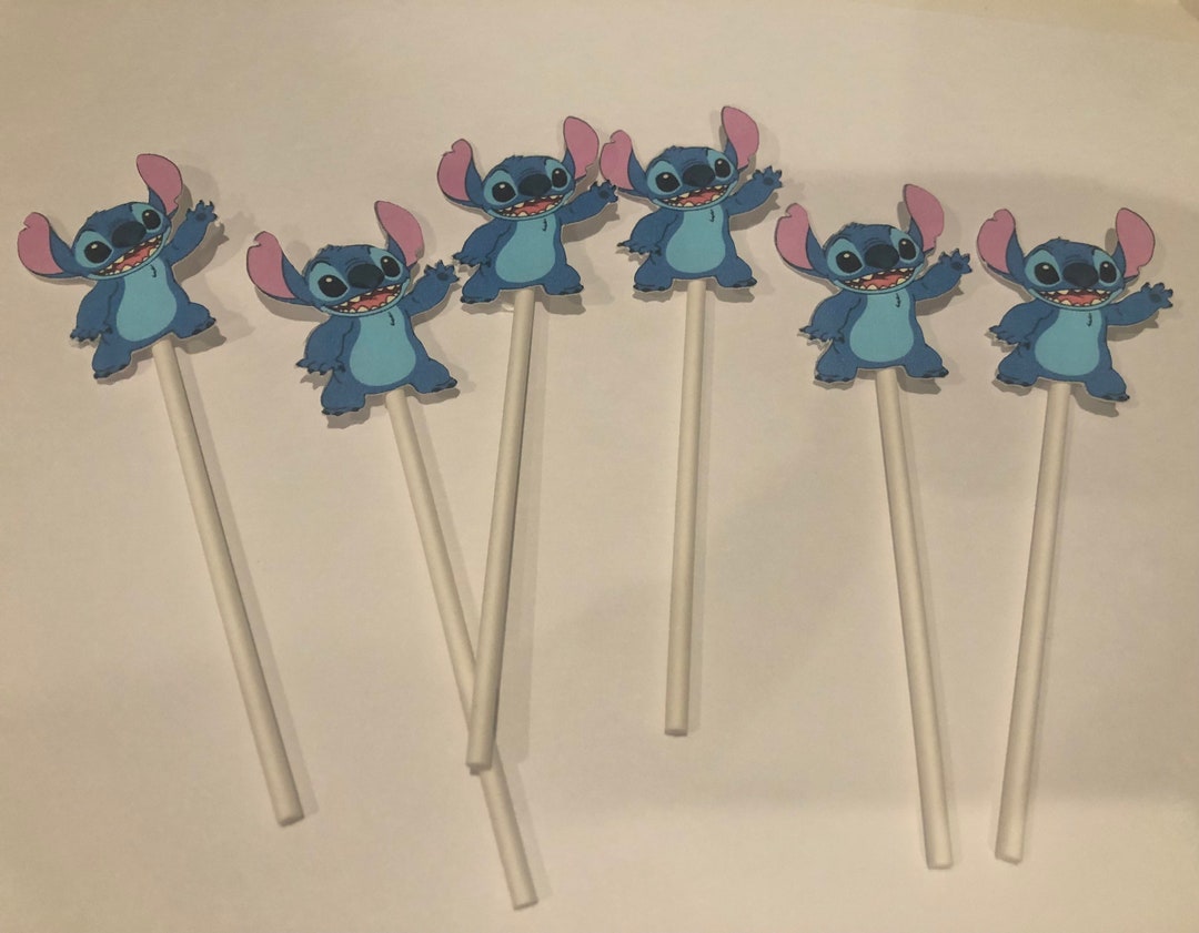 Stitch Cupcake Toppers/treat Sticks - Etsy