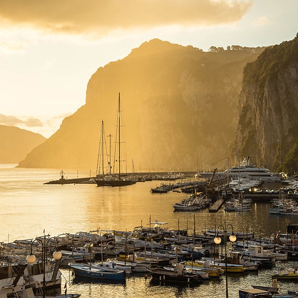 Italy Photography Print, Capri Wall Art, Sunrise Photography, Capri Art ...