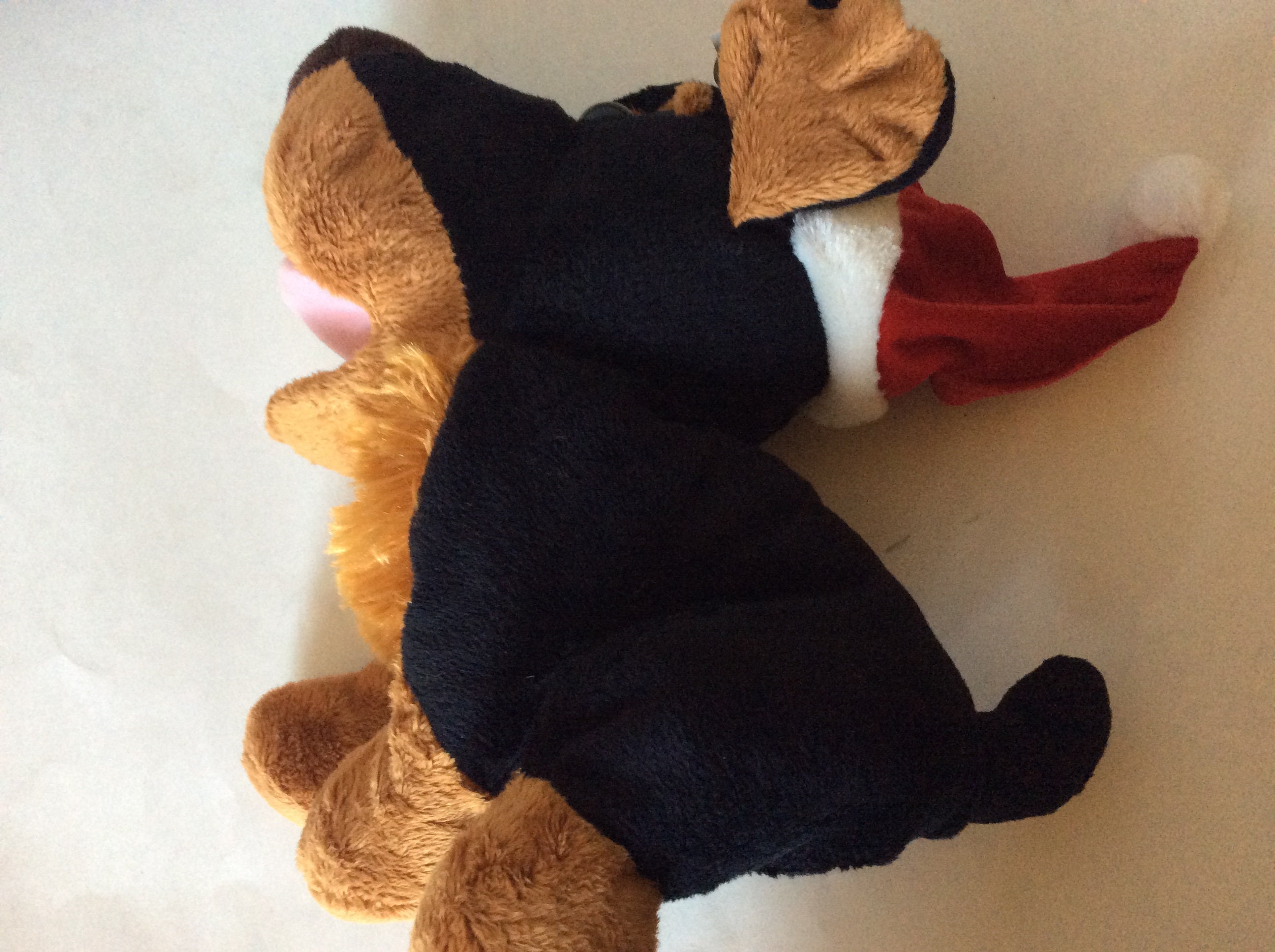 Christmas Barking Rottweiler Full Hand Plush Puppet by Fine Toy Puppets ...