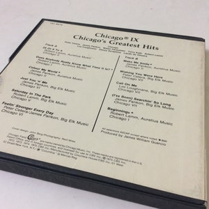 Chicago Ix Chicago Greatest Hits 1975 RARE CBS 1R16474 Reel Tape 3 .75 ...