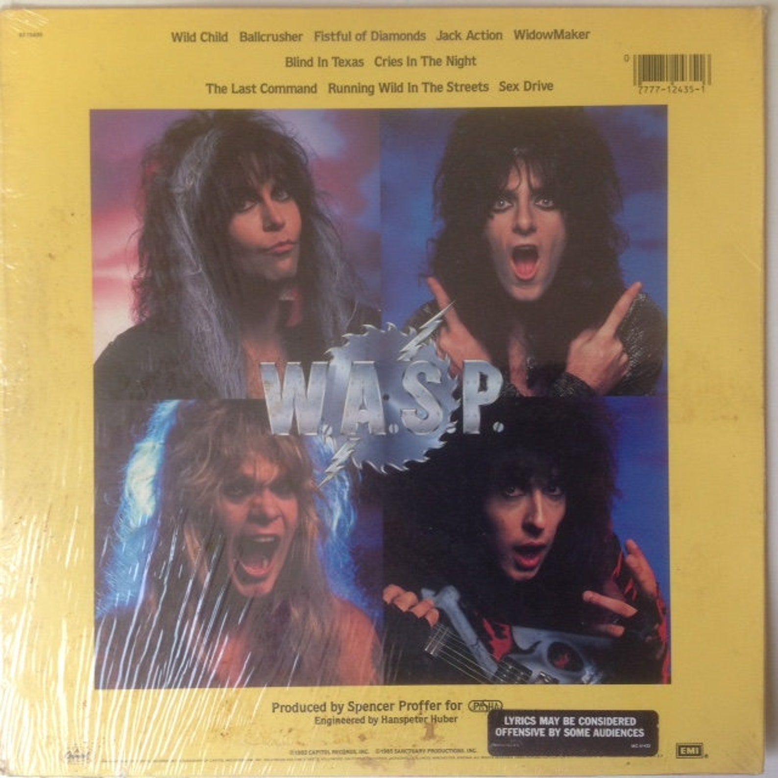 W.a.s.p.-the Last Command-lp-1985-capitol Records-st12435-wasp-heavy Metal-vinyl - Etsy