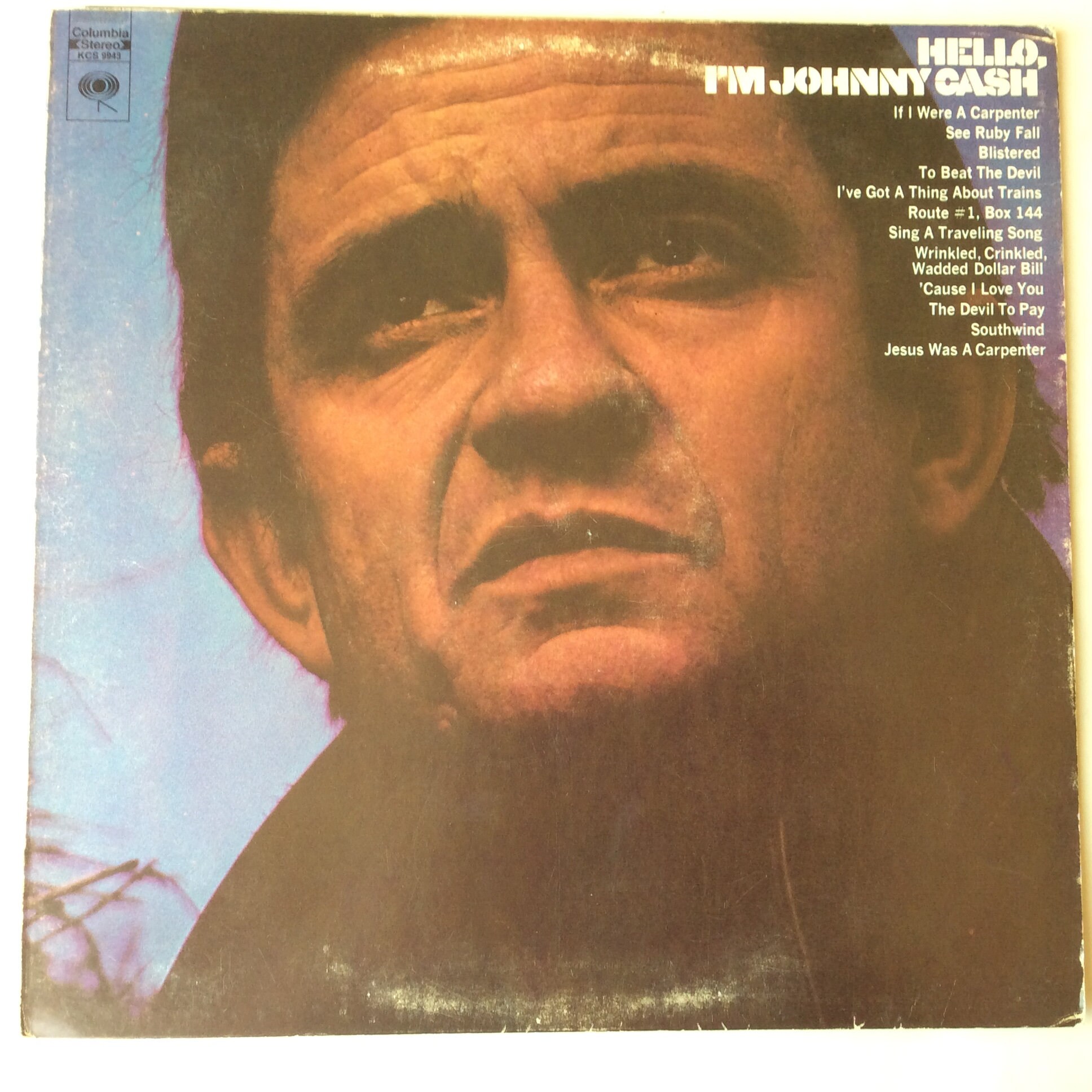 Johnny Cash "hello, I'm Johnny Cash”lp Columbia 2-eye Label KCS 9943 - Etsy