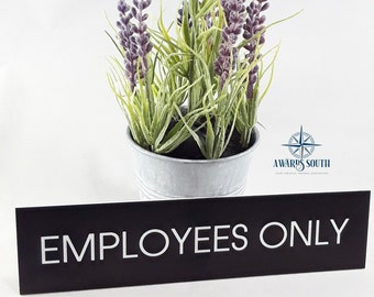 Custom Engraved 3x5 Office Sign 4 Brushed Metal Texture - Etsy