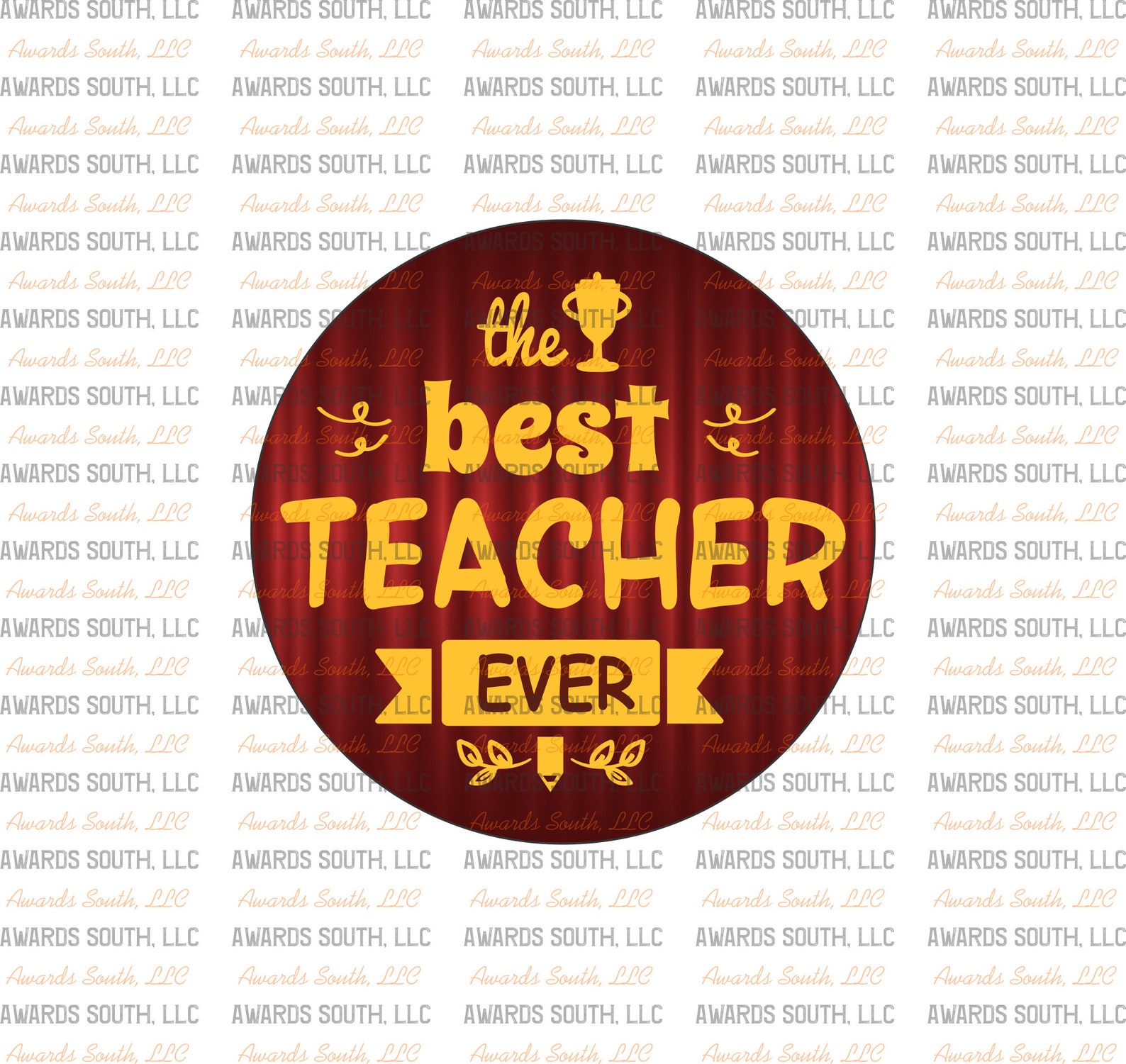 Best Teacher Ever Trophy Free Engraving Greatest Teacher | Etsy