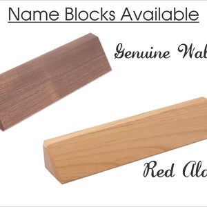 Teacher/education Name Block 10 Inch Genuine Walnut or Red - Etsy