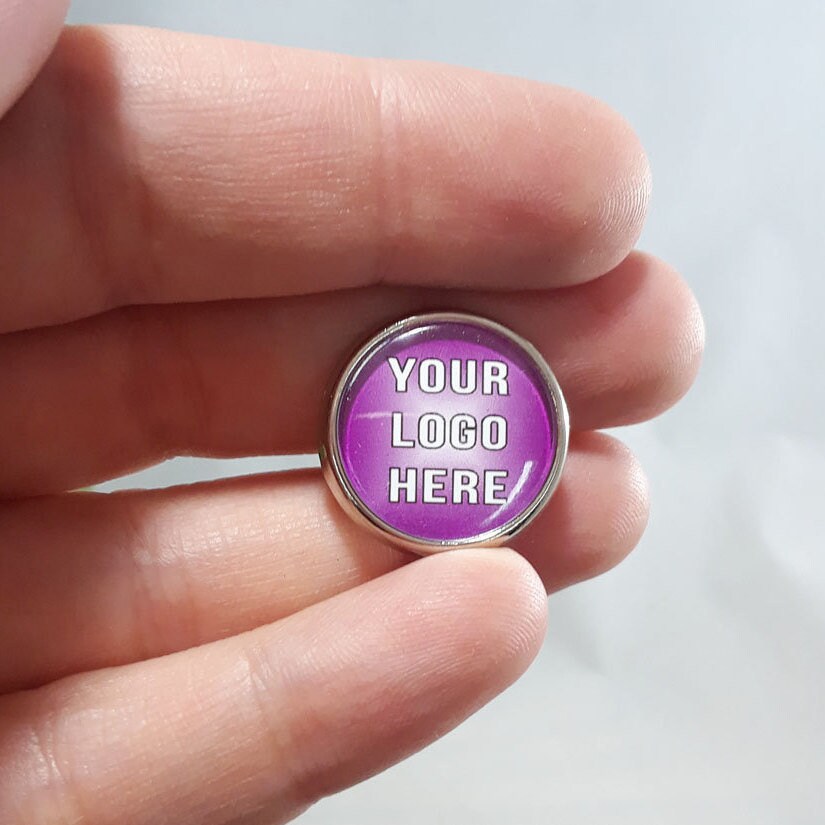 Round Metal Lapel Pin Add Your Logo Great for Promotional | Etsy