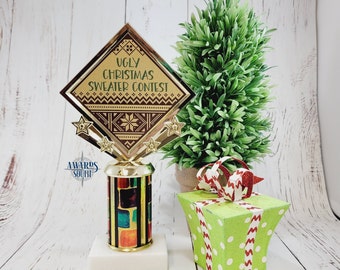 Custom Holiday Trophy. Great Trophy for Your Holiday Events, Pageants ...