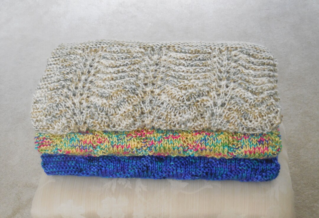 Hand Knitted Lap Blankets - Etsy