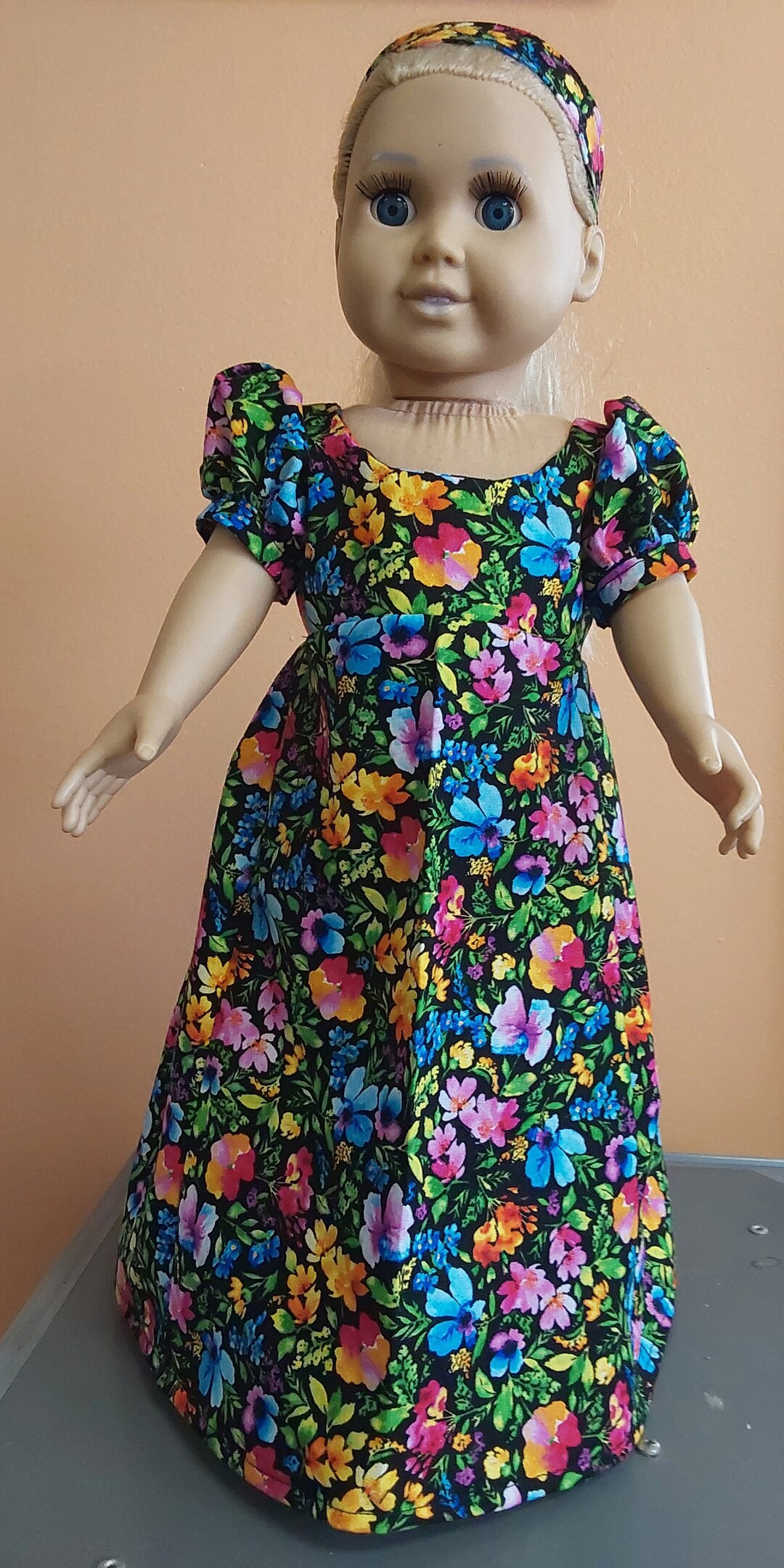 18" Doll Dress, AG Doll Dress, Flower Doll Dress, 18" Doll Clothes ...