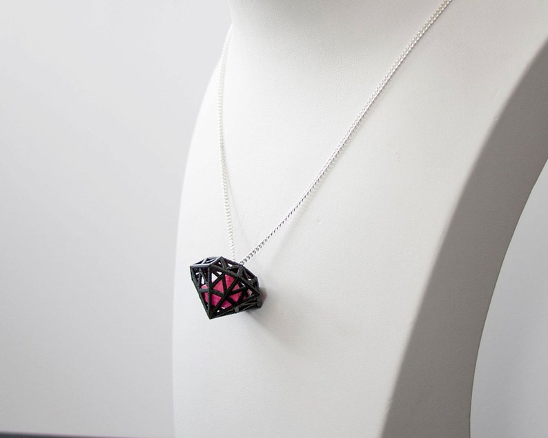 3D Printed Diamond Necklace - Etsy