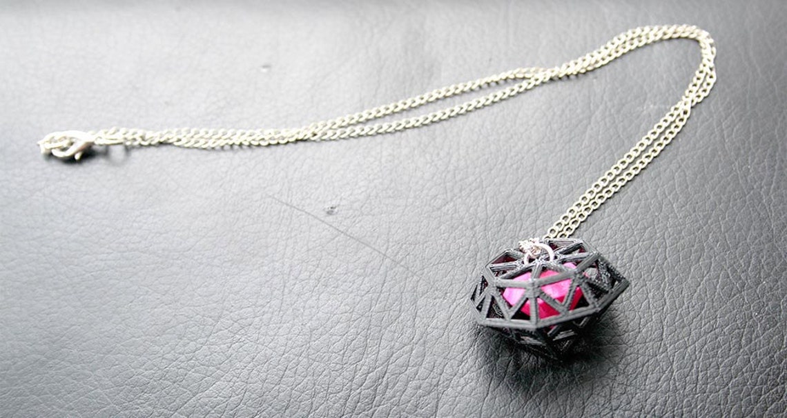 3D Printed Diamond Necklace - Etsy