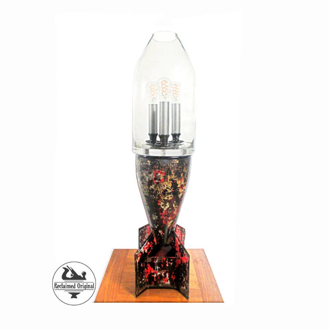 Vintage Industrial MK-15 Reclaimed Bomb Table Lamp - Etsy