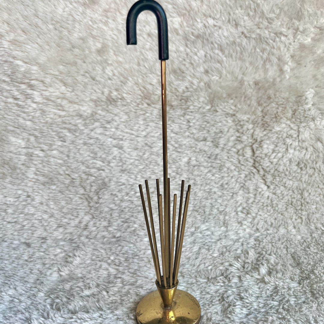 Vintage Brass MCM Umbrella Napkin Holder - Etsy