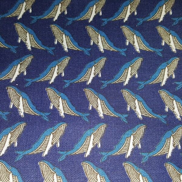 Whale Fabric - Etsy