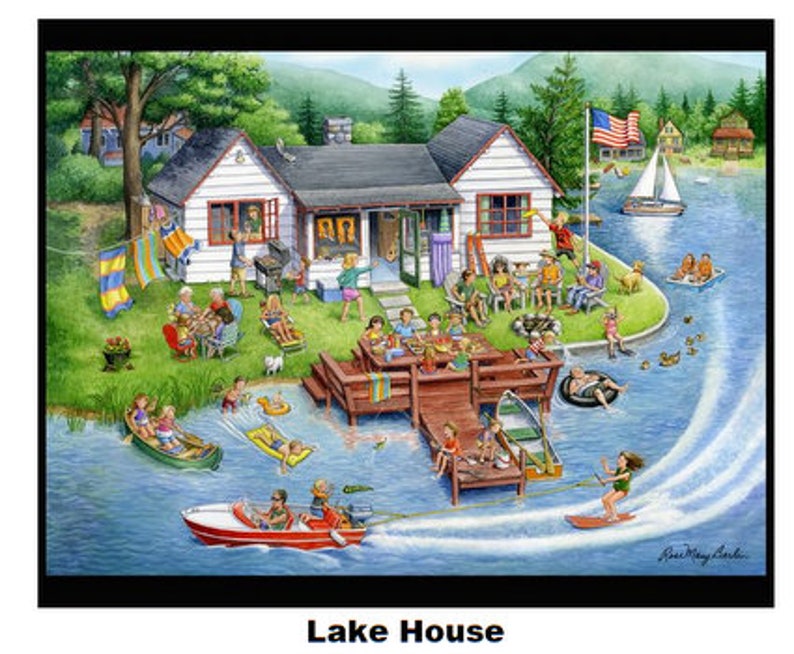 Ocean or Lake Themed Quilt Panel U-pick Digital Print 100% - Etsy