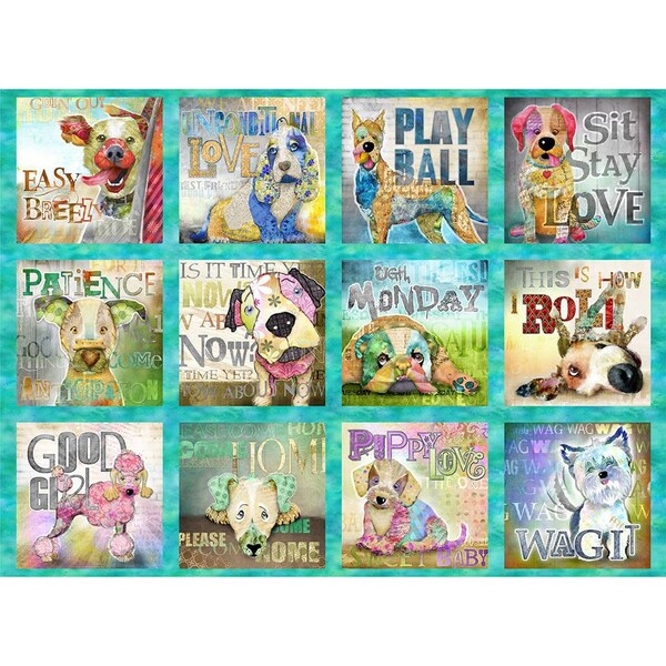 Colorful Dogs - Etsy