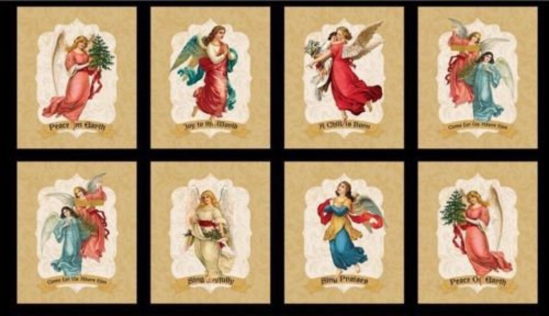 Angels Fabric Panel ~ 100% Quilt Shop Quality Cotton, Sold by the Panel ...