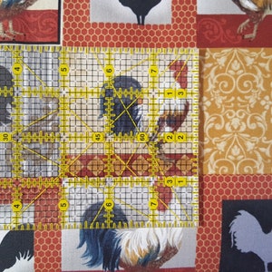 Rooster Blocks, 100% Quilt Shop Quality Cotton, Sold by the Half-yard - Etsy