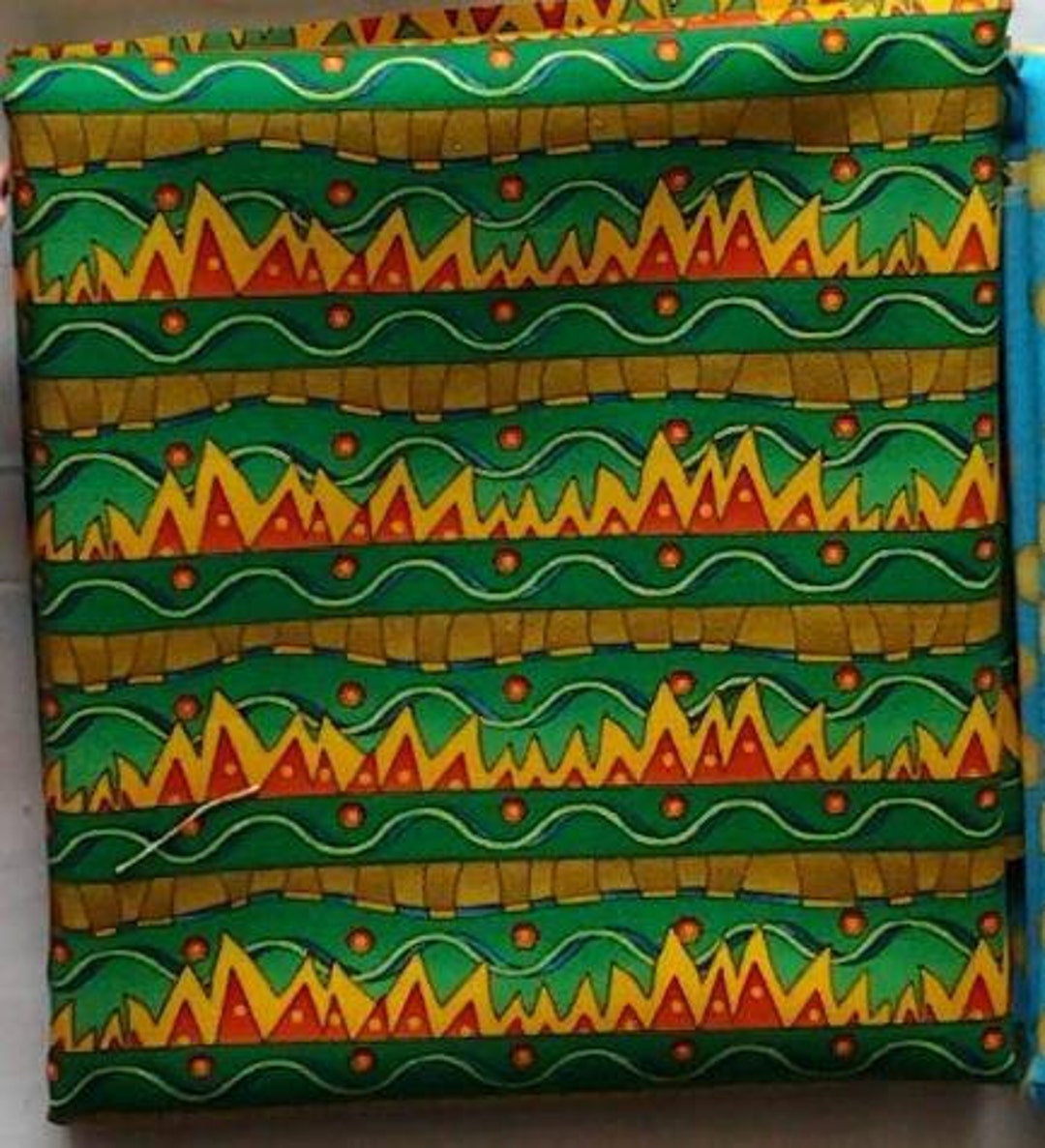 Red Yellow & Green Novelty Stripe Dragon Stripe Avlyn - Etsy