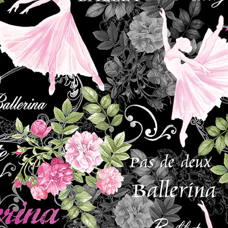 Ballerina Fabric Coordinates Ballet Dancers Slippers and - Etsy