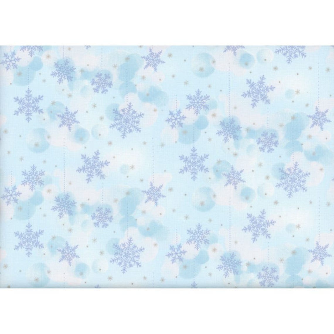 Blue Snowflakes & Clouds Nursery Fabrics 2 Colorways Light | Etsy