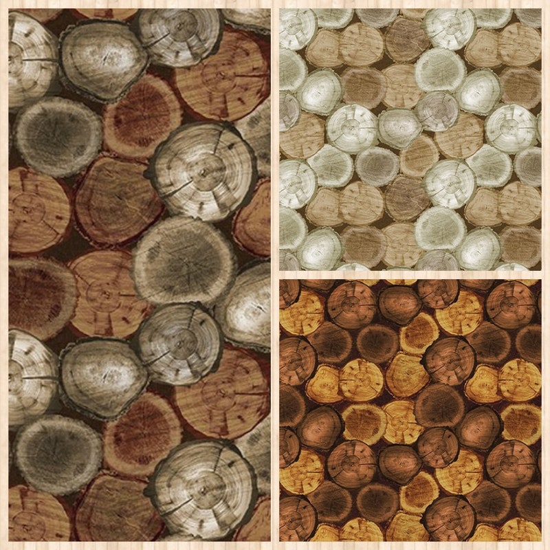 Wood Log Fabric - Etsy