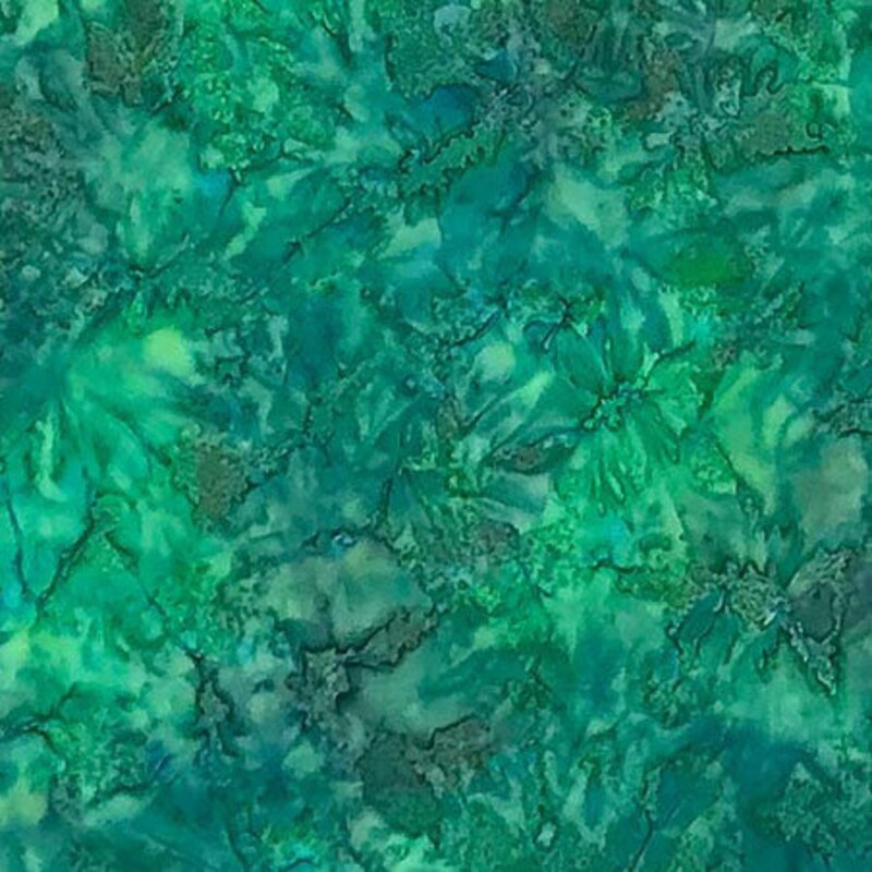 Green Batik Fabric - Etsy