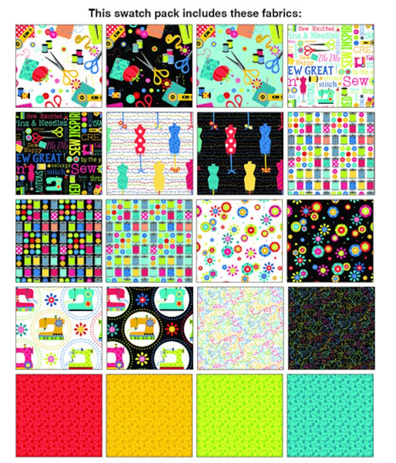 Sewing Theme Layer Cake Fabric 42 10 Inch Quilting Squares - Etsy