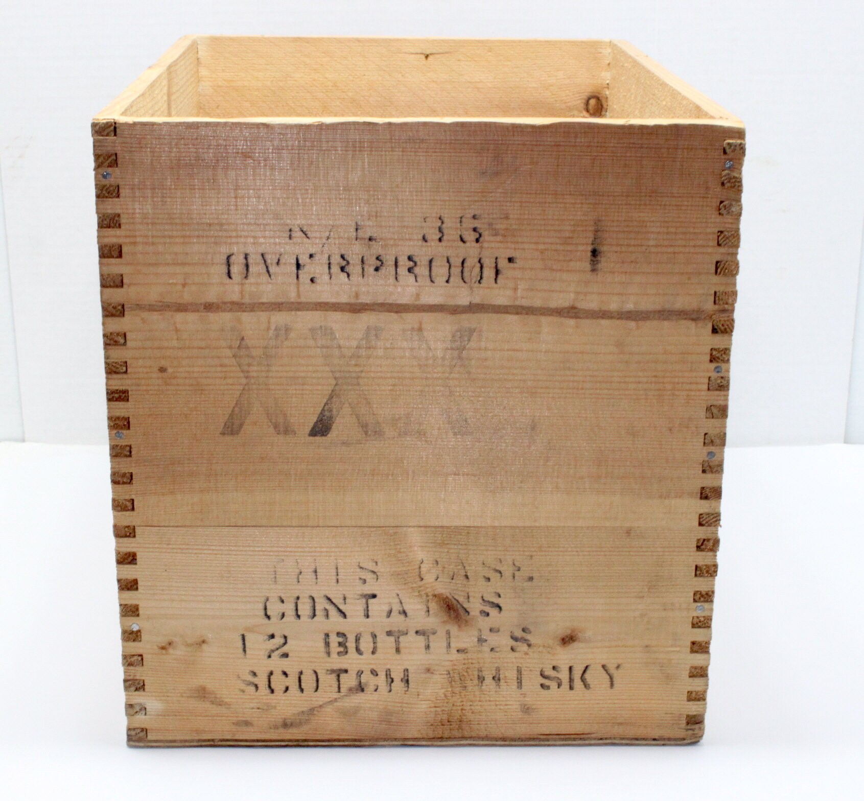 Vintage Johnnie Walker Red Label Wood Whisky Box Saigon Vietnam ...