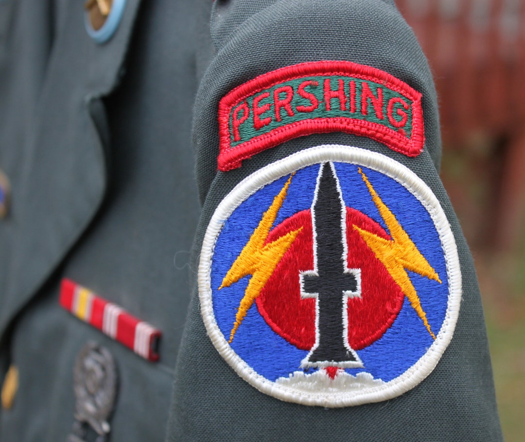 US Army Cold War Uniform Tropical Size 35S & 28R Pershing Pickle Pocket ...