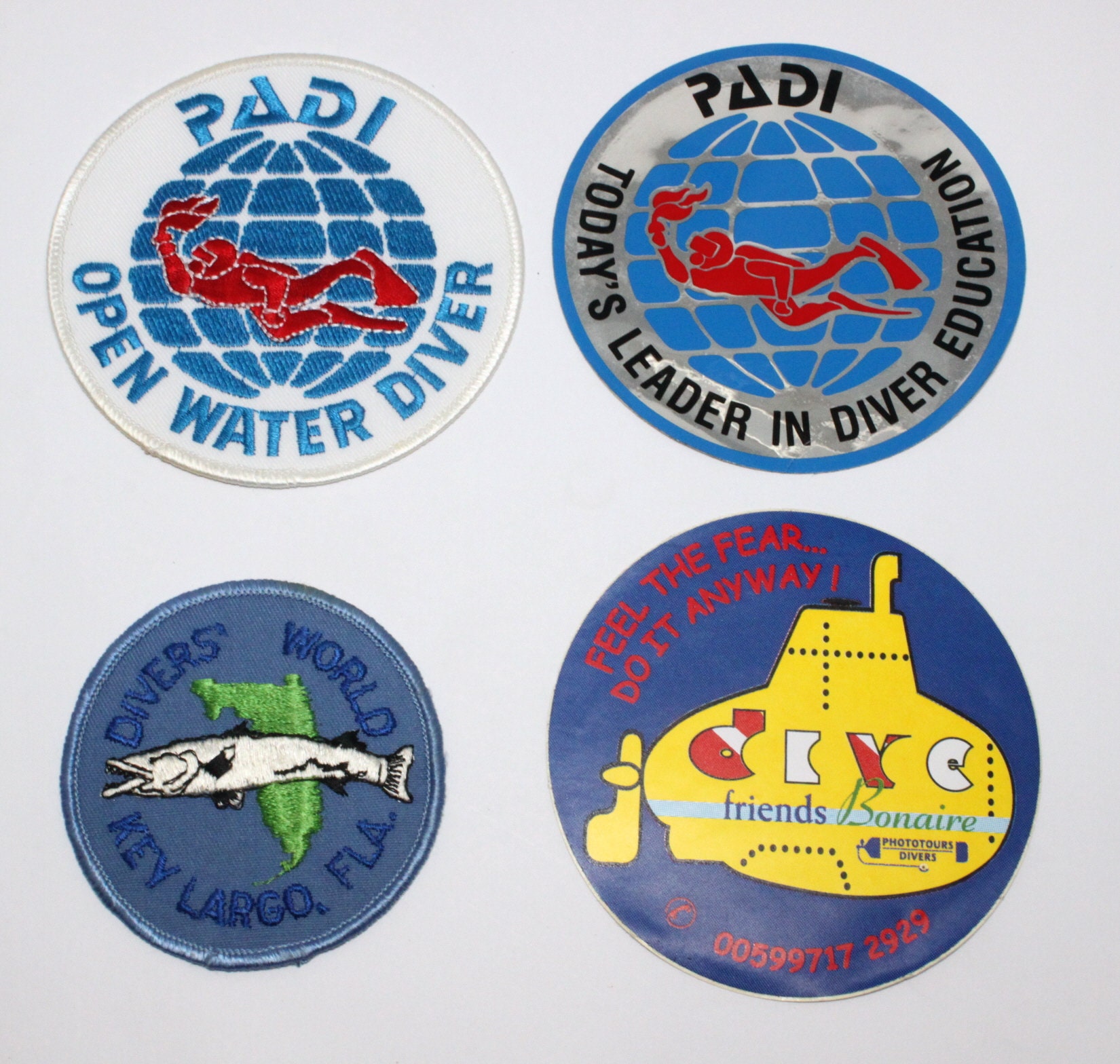 PADI Open Water Diver Patch & Sticker Key Largo Patch Divers - Etsy