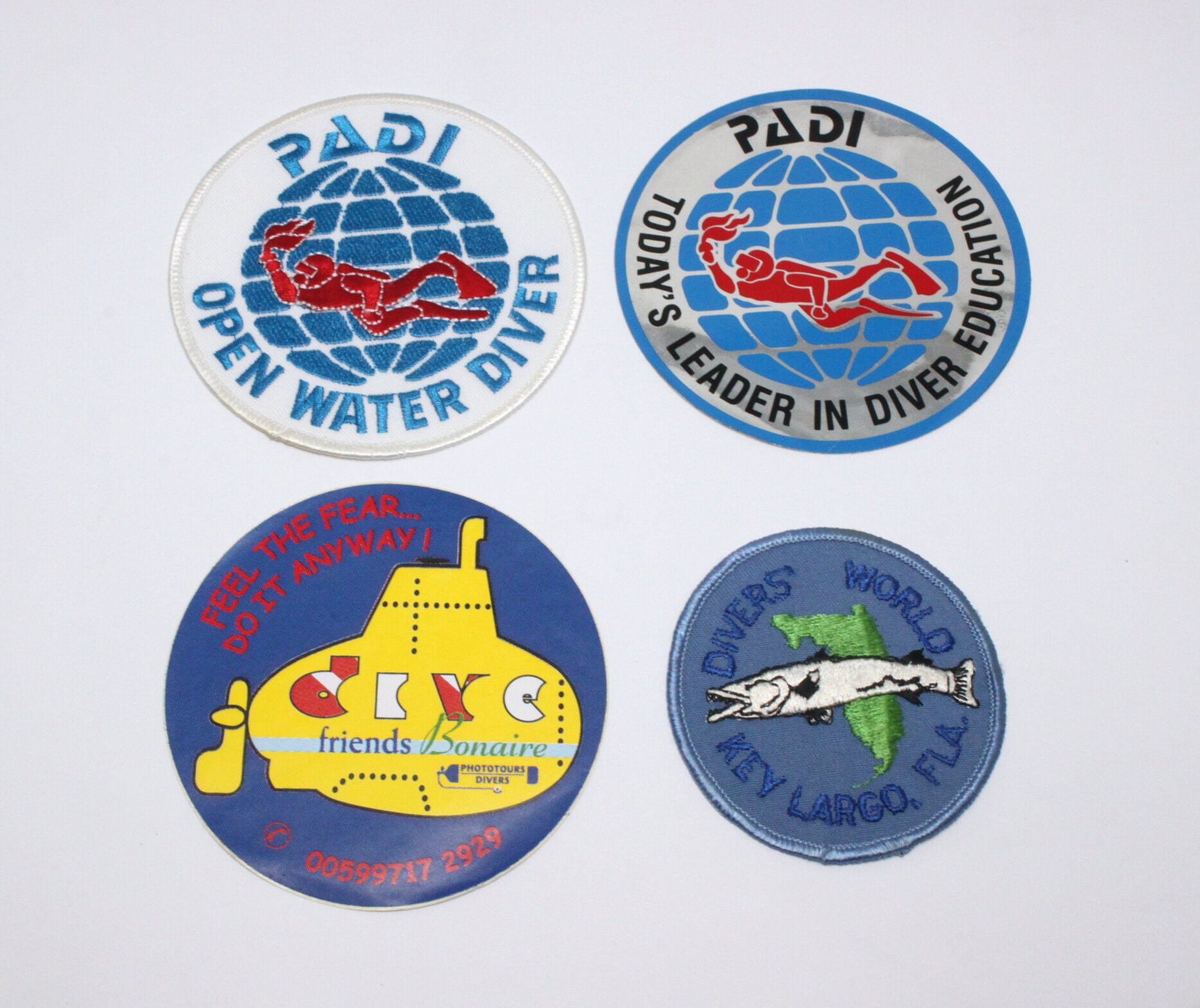 PADI Open Water Diver Patch & Sticker Key Largo Patch Divers - Etsy