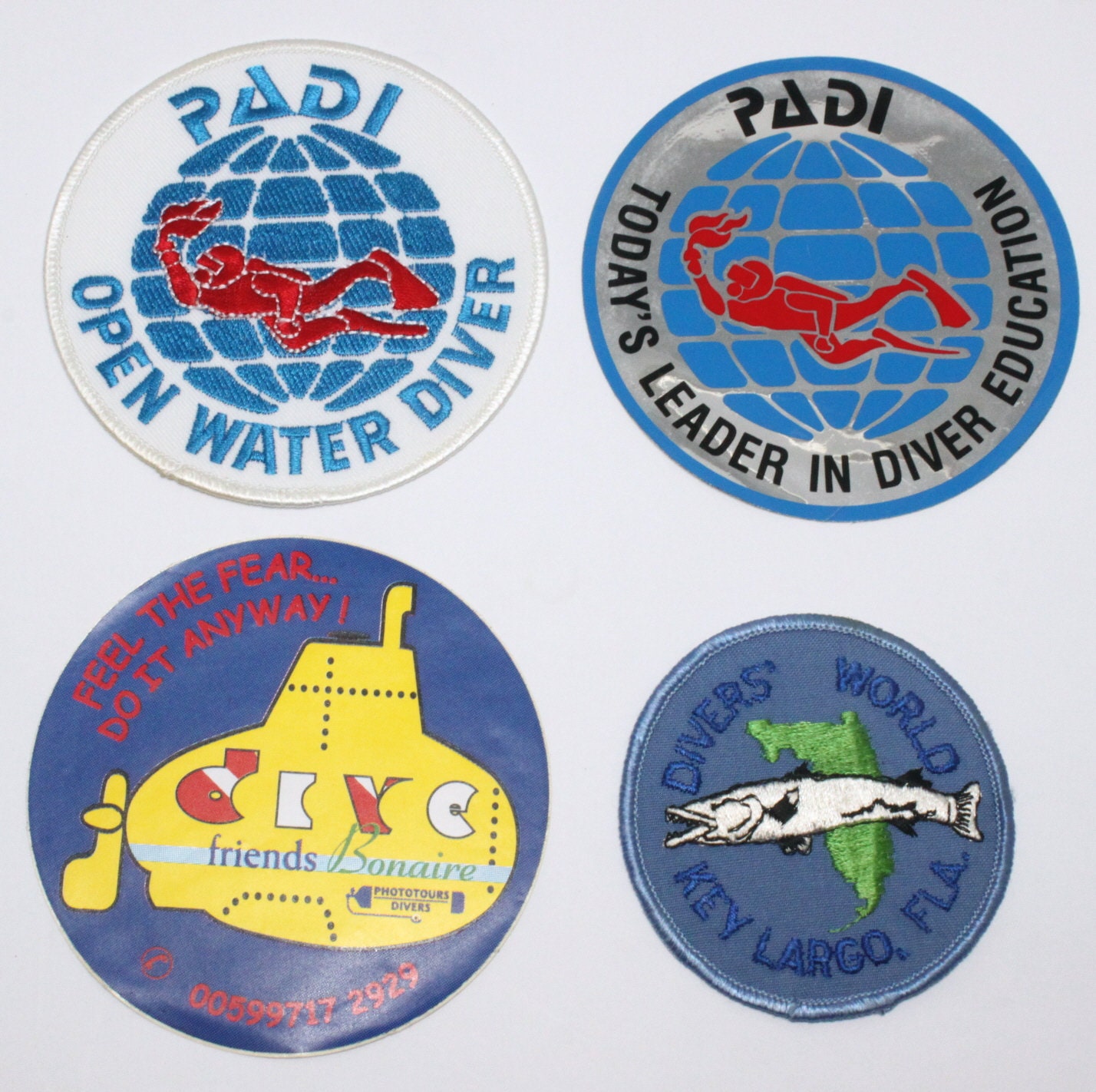 PADI Open Water Diver Patch & Sticker Key Largo Patch Divers - Etsy